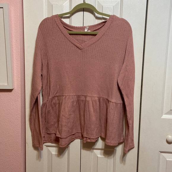 Tops | Plus Size Pink Light Sweater Top | Poshmark